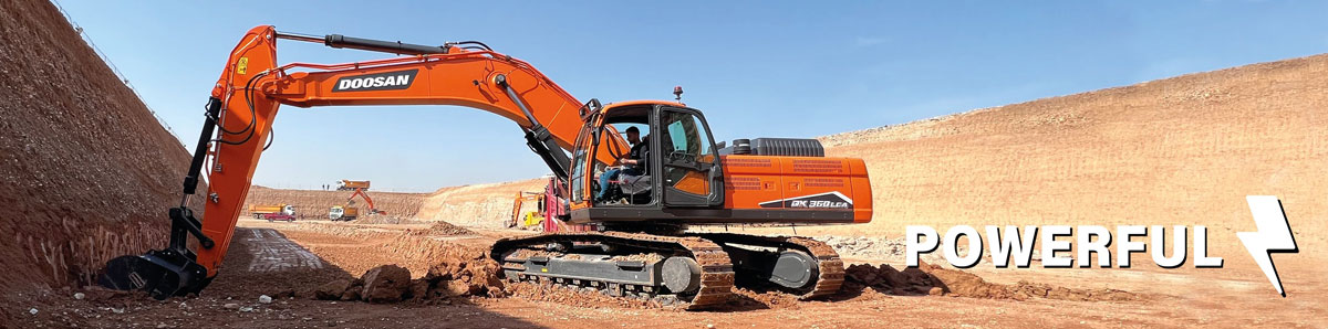 Doosan supplies an extensive range of tracked excavators throughout the ...